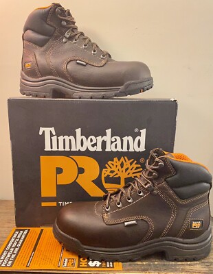 NEW Timberland 6” Waterproof WP 90665 Boot Brown Titan Composite Toe ...