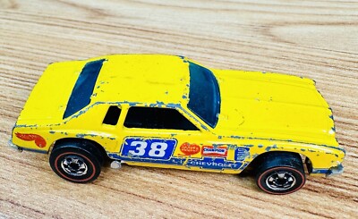Hot Wheels Redline 1974 Monte Carlo Stocker Yellow Stock Car Vintage ...