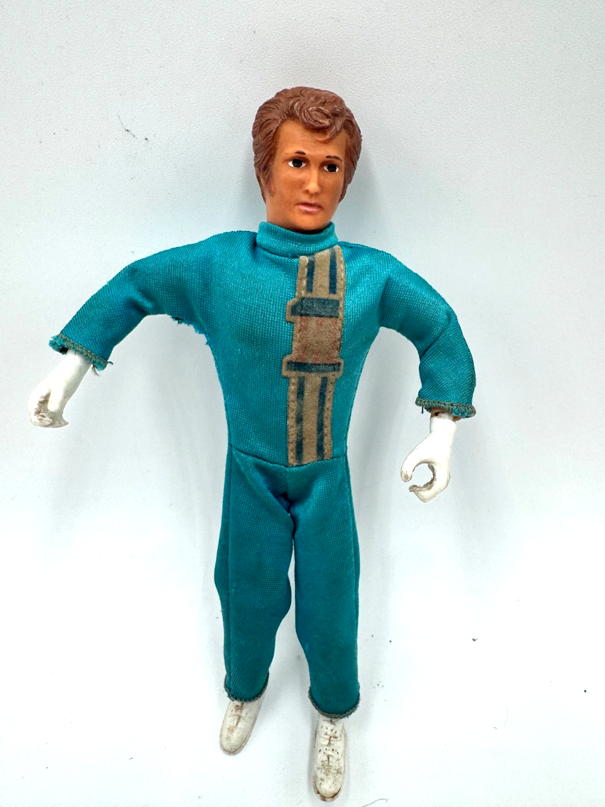 Vintage Ideal 7" Evel Knievel Original Action Figure Blue #1 Suit Blue ...