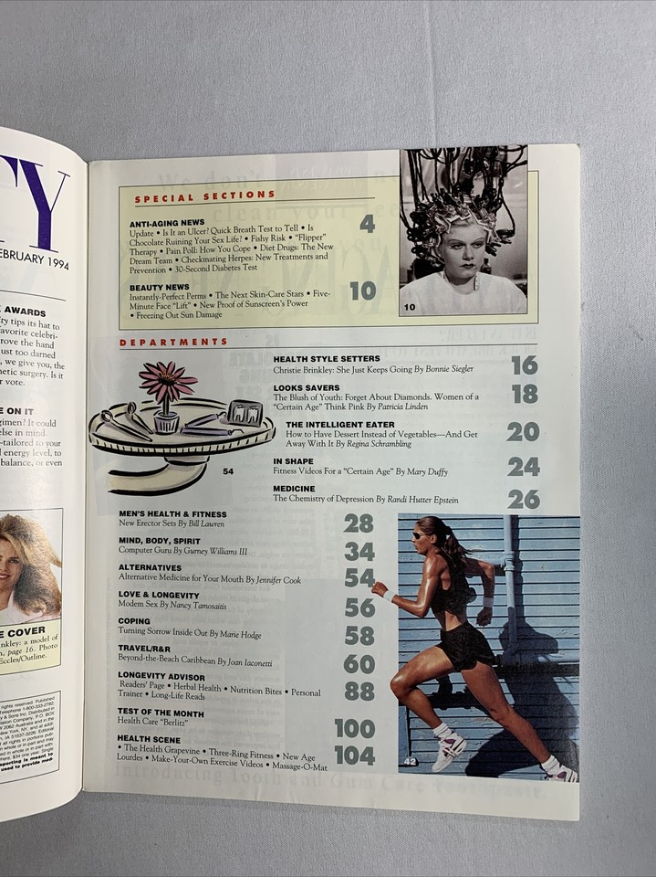 Longevity Magazine February 1994 - Christie Brinkley | eBay UK