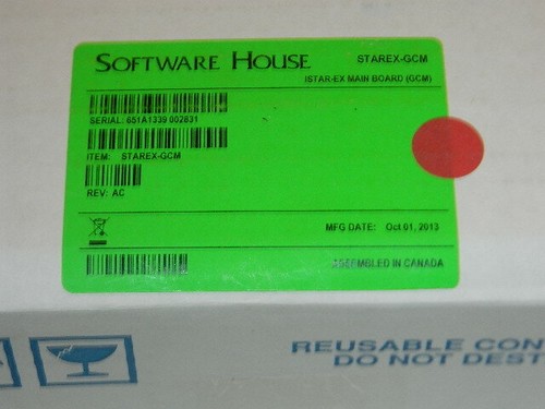 NEW SOFTWARE HOUSE STAREX-GCM ISTAR-EX MAIN GENERAL CONTROLLER MODULE ...