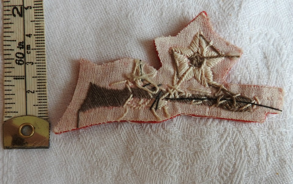 An Original Military CCF 1st Class Marksman Rifle & Star Cloth Badge ...