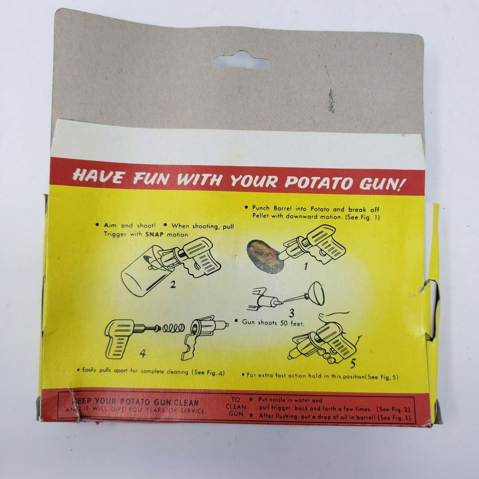 Vintage Potato Gun - Kids Toy Pistol Potato Spud Launcher - #1300 Hong ...