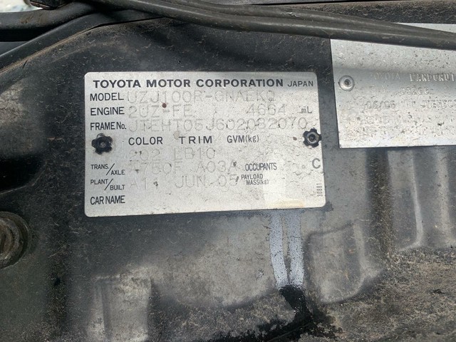 Genuine Toyota Landcruiser 100 Series Tow Bar Hitch Towing Pzq63-60051 ...