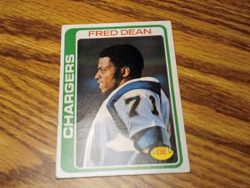 FRED DEAN FOOTBALL CARD FROM THE 1970S! MINT STATE CONDITION! REALLY ...