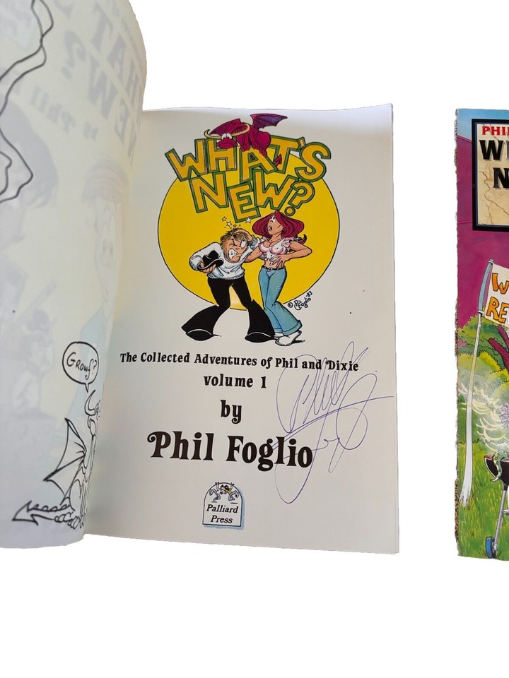 What’s New? Phil Foglio #1 & #2 BOTH SIGNED Collected Adventures of ...