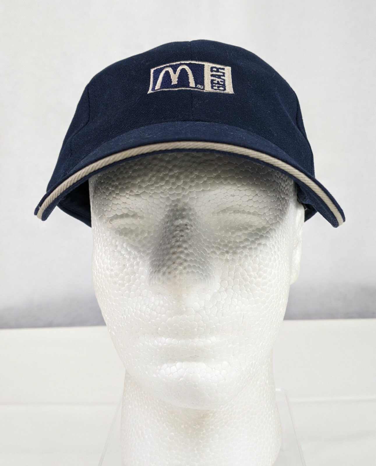 McDonald's Mc Gear Blue Adjustable Hat Ball Cap Work … - Gem