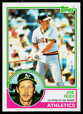 Joe Rudi 1983 Topps #87 Oakland Athletics | eBay
