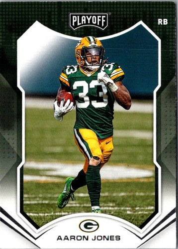 2021 Panini Playoff Aaron Jones #140 Green Bay Packers Football Card ...