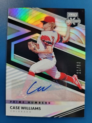 Case Williams 2020 PANINI ELITE EXTRA EDITION "PRIME NUMBERS" ROOKIE ...