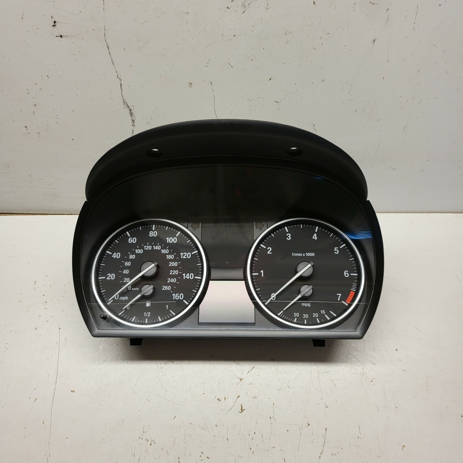 BMW+E90+E91+E92+3+SERIES+PETROL+SPEEDO+CLOCKS+INSTRUMENT+CLUSTER+DIALS+ ...