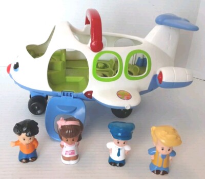Fisher Price Little People Airplane w/Sounds & Lights + 4 people | eBay