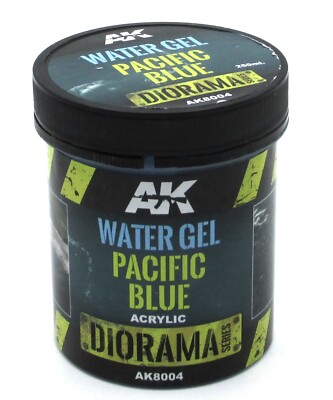 AK Interactive AK8004 Water Gel Pacific Blue [250ml] (Diorama Series ...