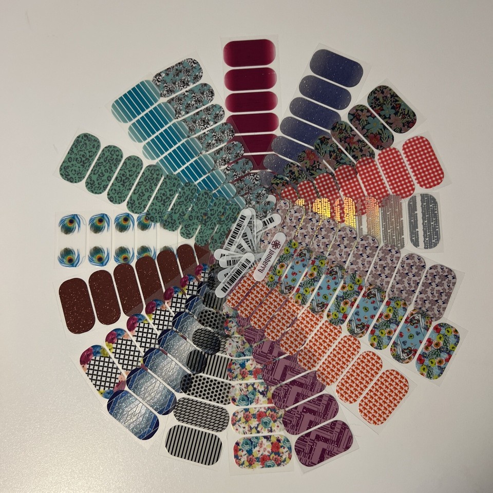 Jamberry Nail Wraps Half Sheets, Random Lot of 10, Free Shipping 100’s ...