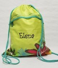 Thirty one GYM Backpack 31 Lime Green gift bag drawstring cinch sac ...