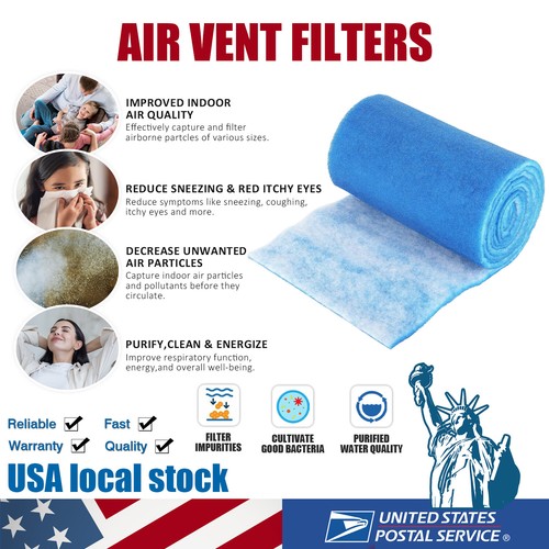 12" x 140" Air Vent Filters Kit Floor Ceiling Vent Filters Premium ...
