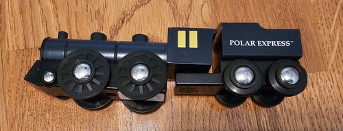 Brio Wooden Railway Polar Express Train Engine w/ Tender (TM & Warner ...