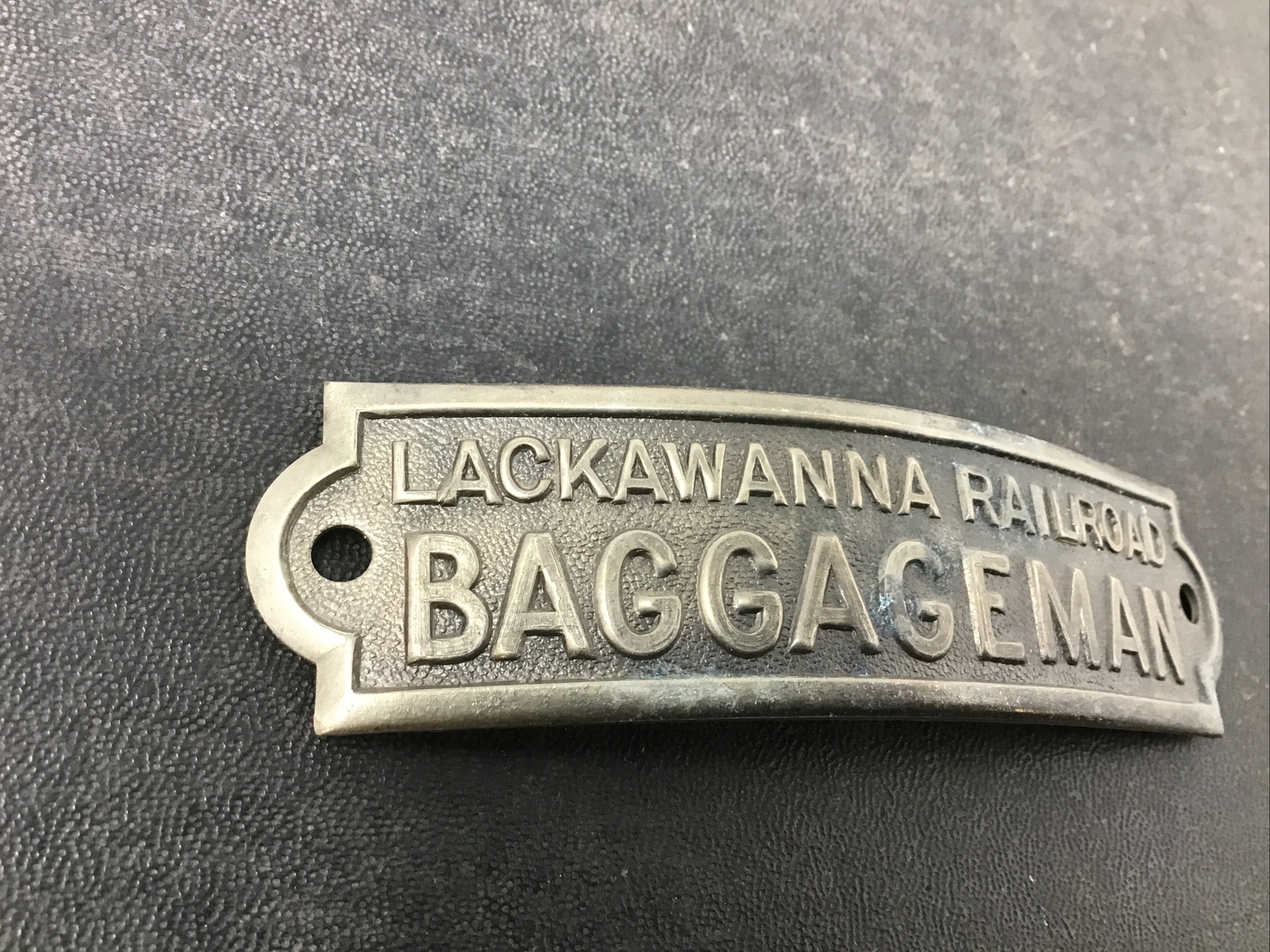 Vintage LACKAWANNA Railroad Baggageman Hat Badge Train RR LRR Obsolete ...