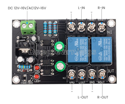 NEW Digital Power Amplifier Protection Board Delay Relay Speaker ...