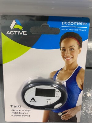 ACTIVE PEDOMETER STEP AND DISTANCE | eBay