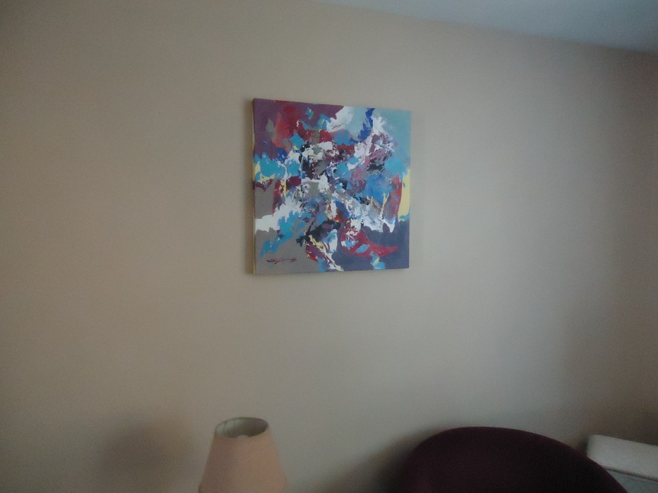 Original Painting on stretched canvas "Textured Task" 24x24x1.5" Steve ...