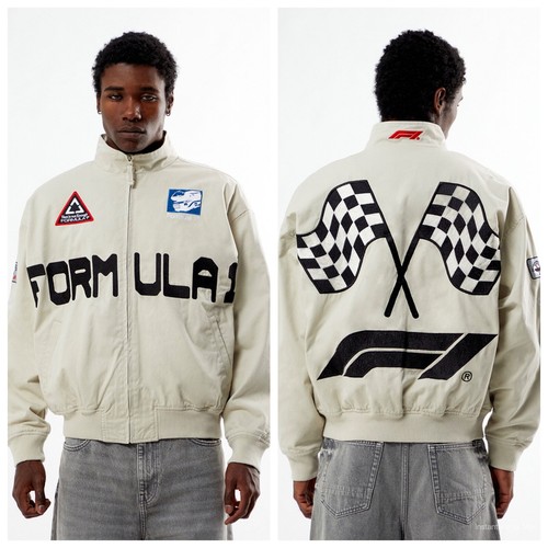 NWT $150 F1 Formula 1 x PacSun Ground Effect Racing Jacket 2024 Cream ...