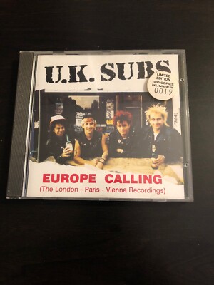 UK Subs Europe Calling CD The London Paris Vienna Recordings Limited ...