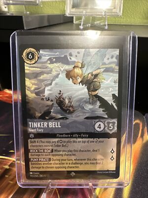Disney Lorcana Tinker Bell Giant Fairy Non Foil Super Rare 193/204 | eBay