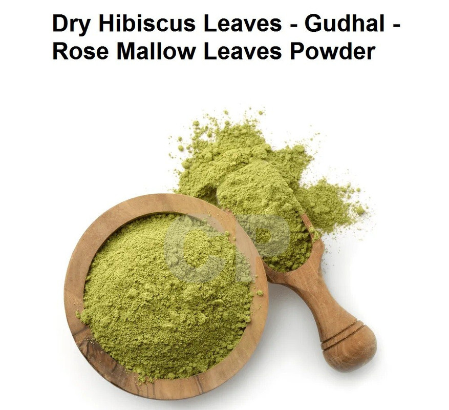 Dry Hibiscus Leaves Powder Gudhal Rose Mallow Leaves Powder 50gm (1.7 ...