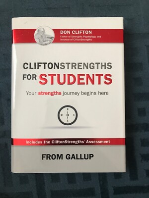CLIFTON STRENGTHS FOR STUDENTS - FROM GALLUP (Access code used). Hard ...