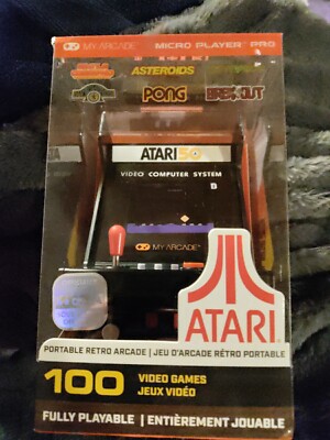 🔥My Arcade Atari Micro Player Pro: 100 Video Games, 6.75" Mini Arcade ...