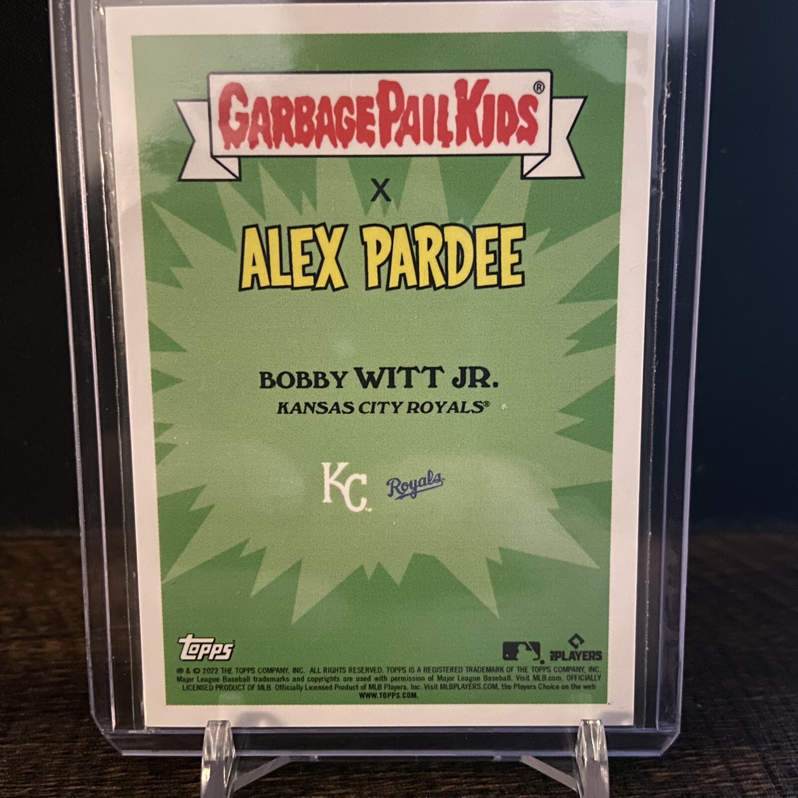 2022 Topps MLB x Garbage Pail Kids: Series 2 Alex Pardee - Bobby Witt ...