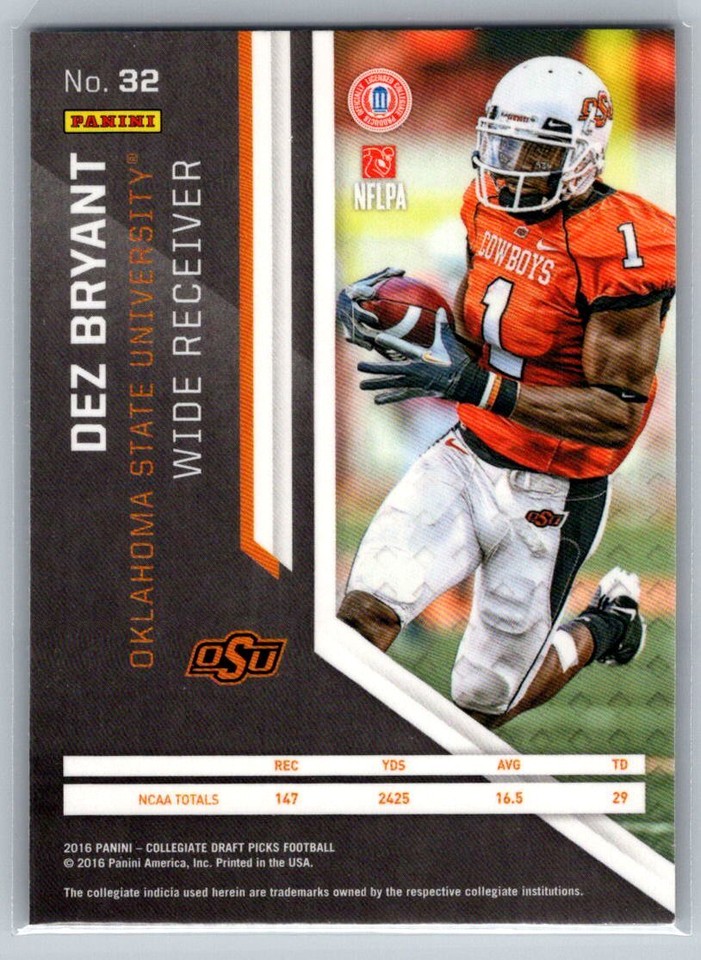 2016 Panini Prizm Collegiate Draft Picks #32 Dez Bryant Excellent | eBay