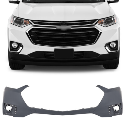 Primed Plastic Front Bumper Cover For 2018-2021 CHEVY TRAVERSE 84088059 ...