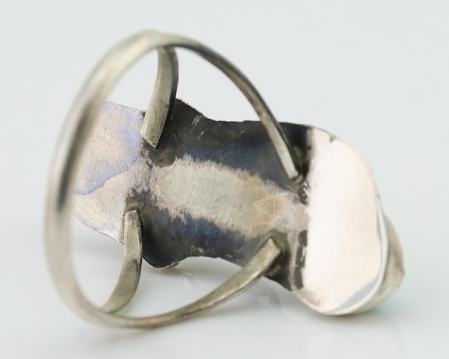 Navajo Handmade Ring 925 Silver Kingman Turquoise Native American ...