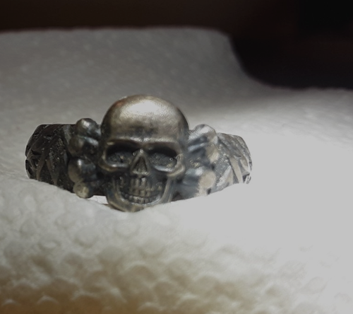 German biker ww2 honor skull rune ring | eBay