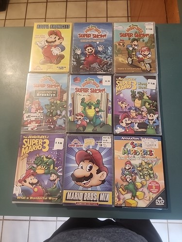 Super Mario Bros 3, Super Show, And Super Mario World DVD Lot | eBay