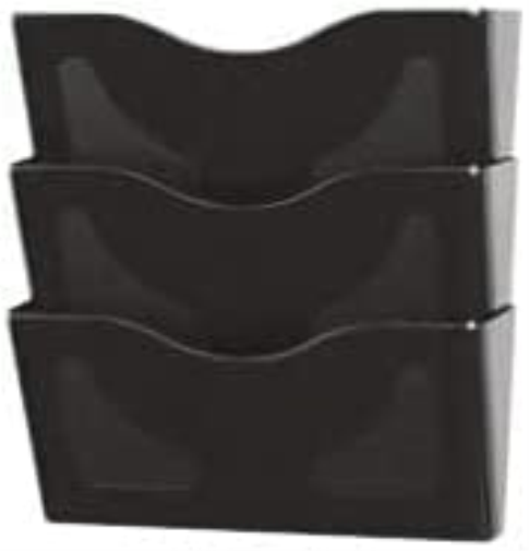 Deflecto Graphite Landscape A4 Wall Mounted Document Holders - A4 Sign ...