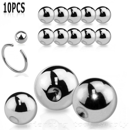 10pcs. Surgical Steel Dimple Ball for Captive Bead Ring Replacement ...