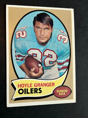 1970 Topps Football #155 Hoyle Granger EX Houston Oilers Mississippi ...