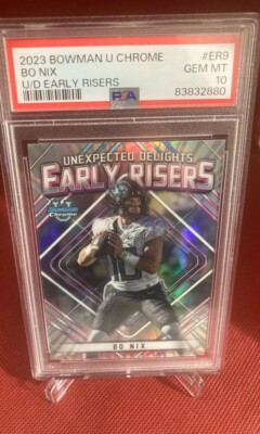 2023 BO NIX Bowman U Chrome Early Risers Rookie Card PSA 10 New Broncos ...
