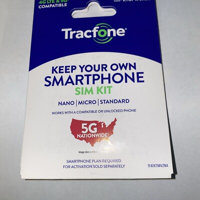 B Tracfone KYOP Bring Your Own Phone Sim Card 3/1 Kit CDMA Cell Phone ...