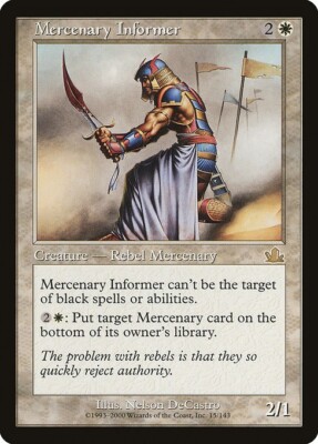 MTG Prophecy --- MERCENARY INFORMER --- RARE! NM! Magic the Gathering ...