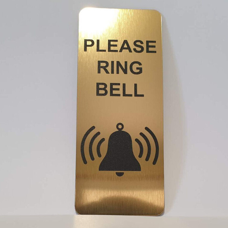 Please Ring Bell Sign Plaque Door Doorbell Ding Dong Buzzer Chime | eBay