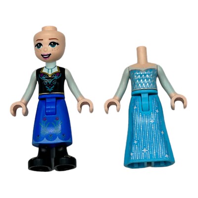 Lego Minifigure Elsa & Anna Replacement Parts Disney Frozen Set 43194 ...