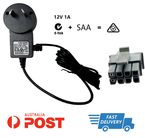 Replacement NBN FTTP NTD G-240G-P Power Adapter Molex 8 Pin 12V 1A ...