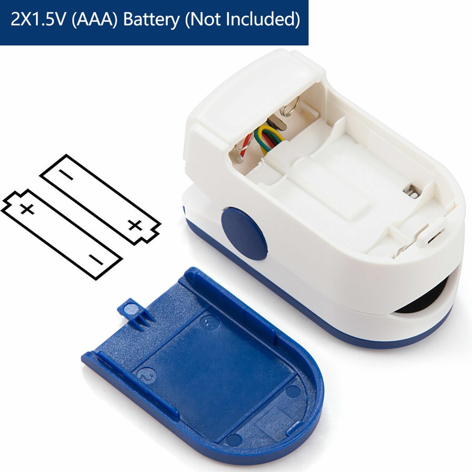 Finger Tip Blood Oxygen SpO2 Pulse Oximeter Heart Rate Monitor USA ...