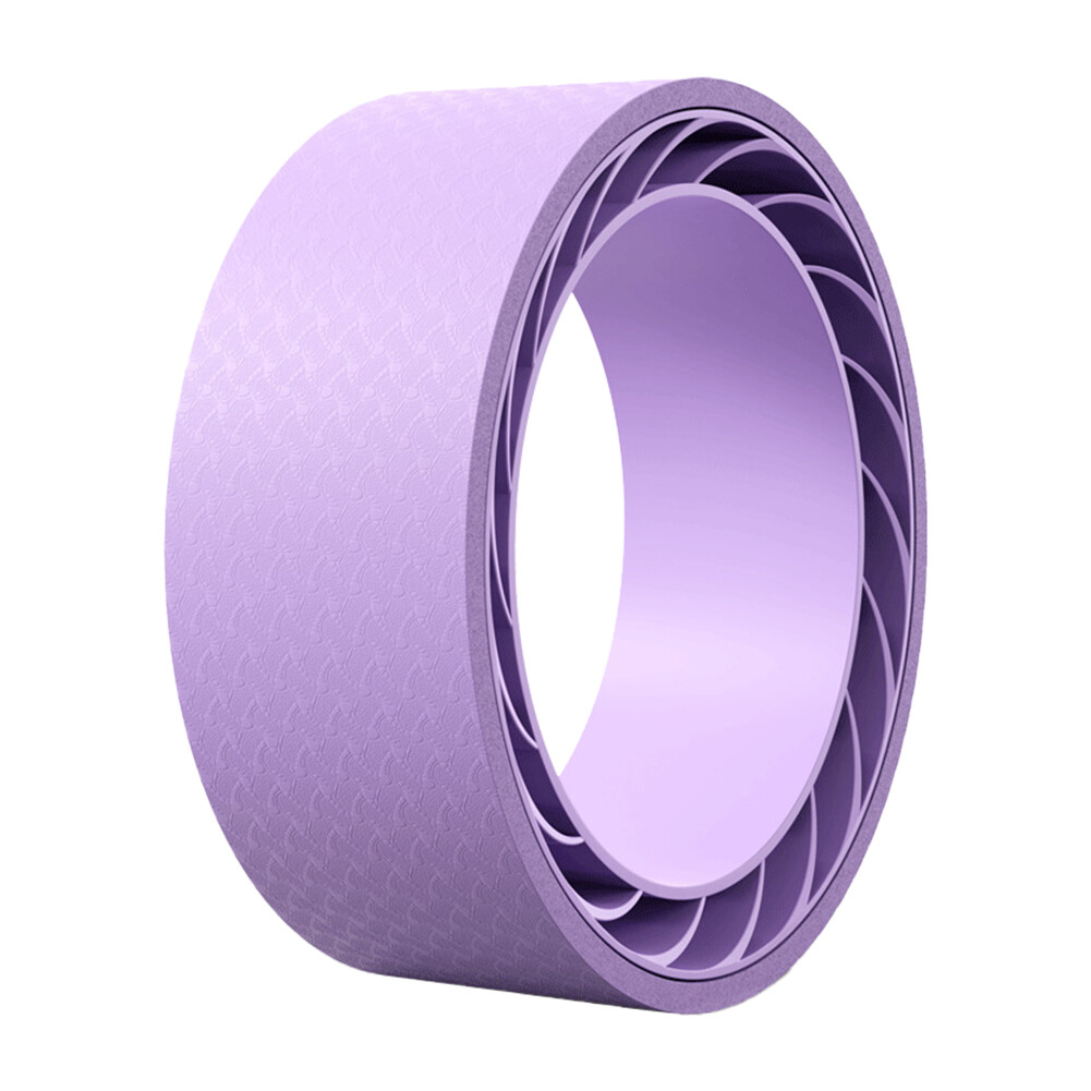 TPE Yoga Circles Odorless 3D Non-Slip Yoga Roller for Home Gym (Purple ...
