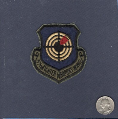57th FWW USAF FIGHTER WEAPONS WING Subdued Squadron Patch | eBay