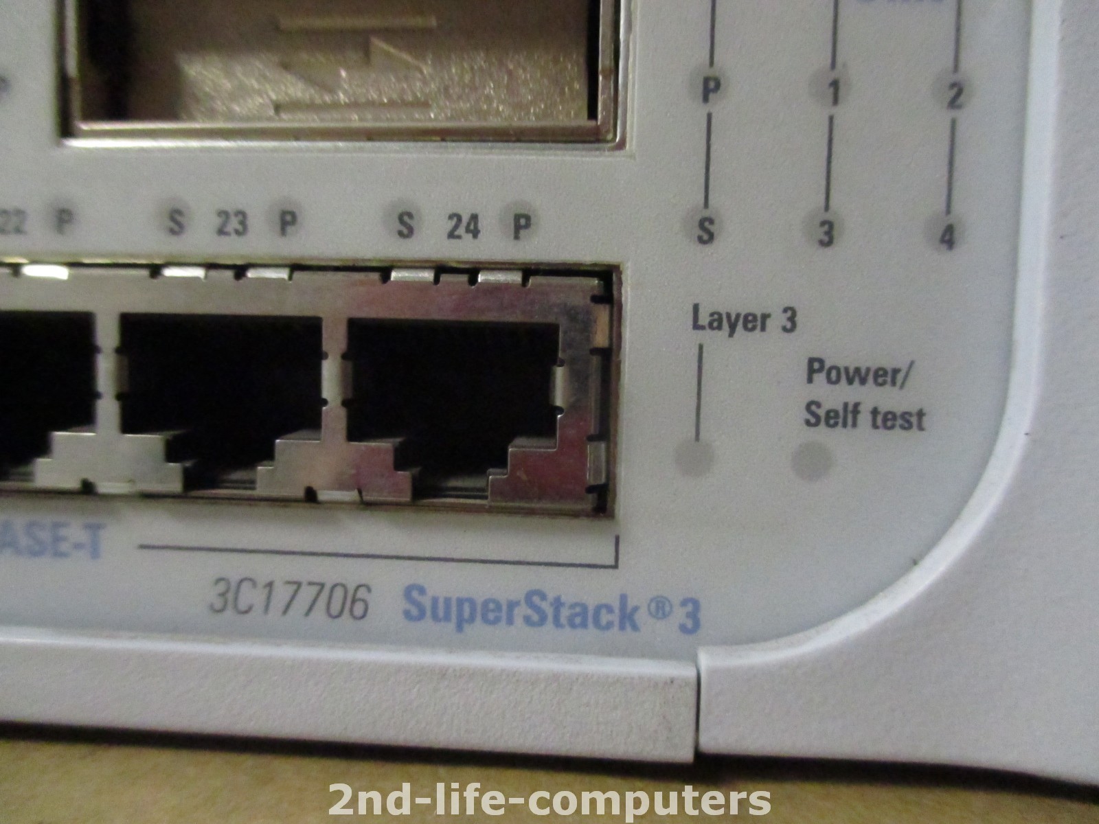 3Com 3C17706 Superstack 3 24 Port 10/100/1000 Base-T/SX Gigabit Network ...